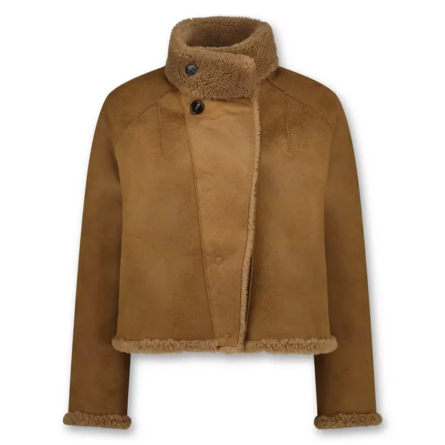 STUDIO AR MALLOW Teddy Wool Camel | Prettywomen Fashionstore